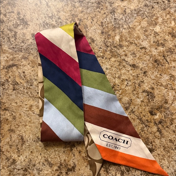 Coach | Accessories | Coach Legacy Multicolor Twilly | Poshmark